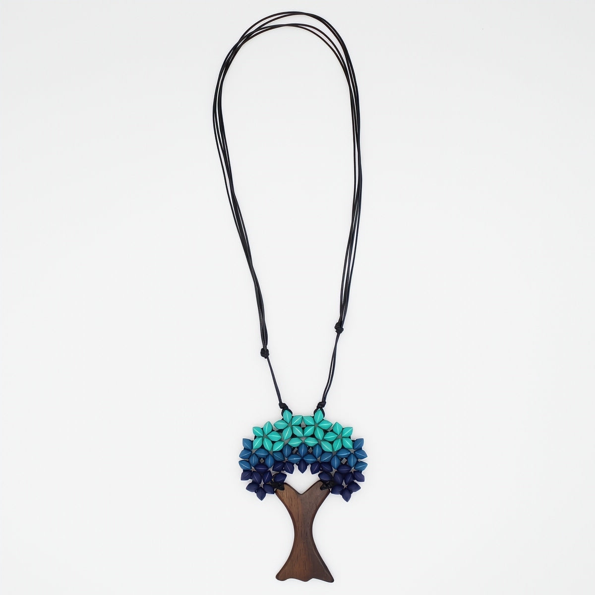 Blue Sycamore Tree Statement Pendant – Just Perfect Collection Online